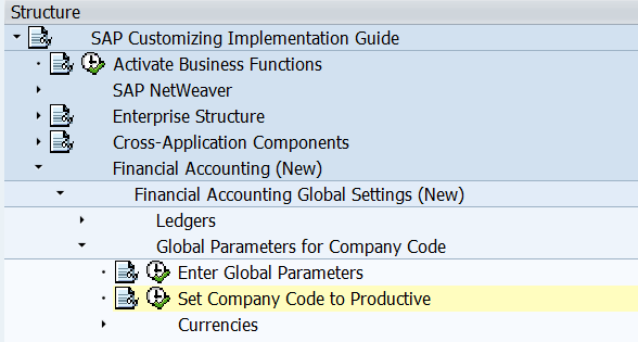 회사코드 사용으로 설정(Set Company Code to Productive) : 네이버 블로그