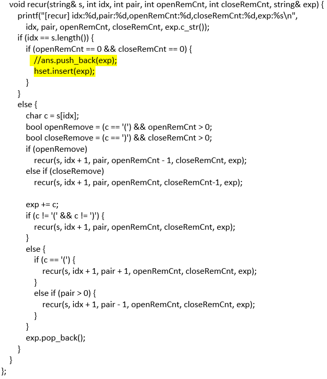 Remove Invalid Parentheses : 네이버 블로그