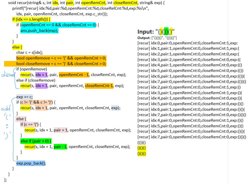 Remove Invalid Parentheses : 네이버 블로그