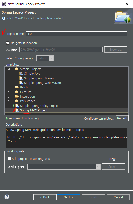 [Spring] - (Eclipse)Spring Framework Project 생성 : 네이버 블로그