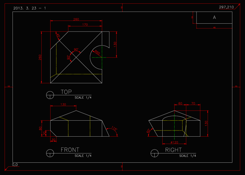 오토캐드autocad Cad 실무능력평가 Cat2급구 Atc 2급 20강 네이버 블로그
