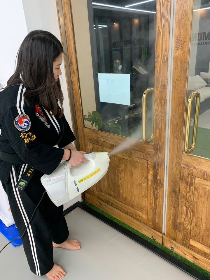 몬스터짐 고운동주짓수 아름동주짓수 코로나바이러스 코로나19 플루건 일일소독 고운동주짓수 아름동주짓수 세종시주짓수 제자스타그램