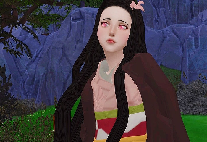 [심즈4 SIMS4 심배포] 귀멸의 칼날 Demon Slayer - 카마도 네츠코 Camado Nezuko : 네이버 블로그