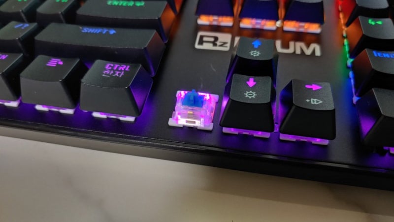 리줌 기계식 게이밍 키보드 RK202 불들어오는 키보드 예쁜 키보드 구매후기 사용기 : 네이버 블로그
