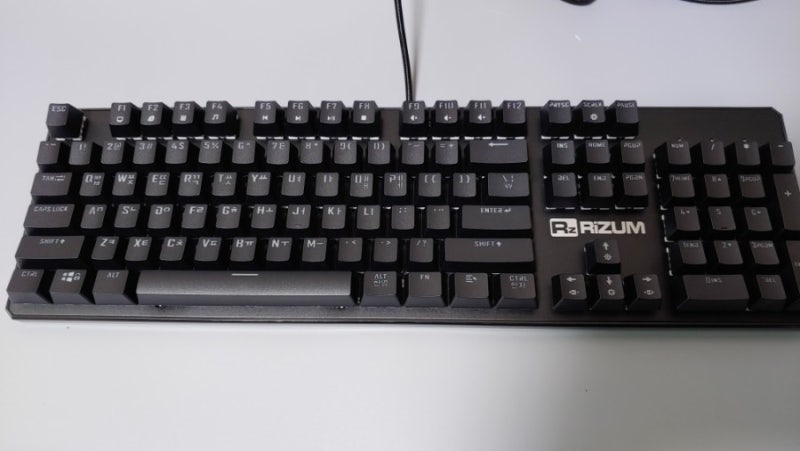 리줌 기계식 게이밍 키보드 RK202 불들어오는 키보드 예쁜 키보드 구매후기 사용기 : 네이버 블로그