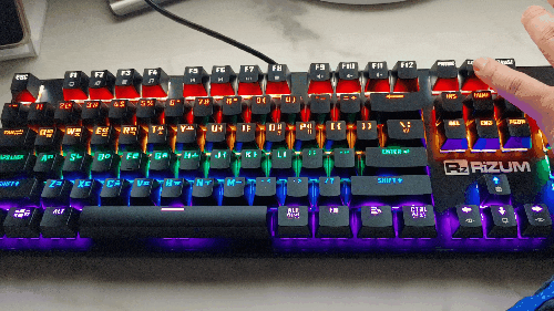 리줌 기계식 게이밍 키보드 RK202 불들어오는 키보드 예쁜 키보드 구매후기 사용기 : 네이버 블로그