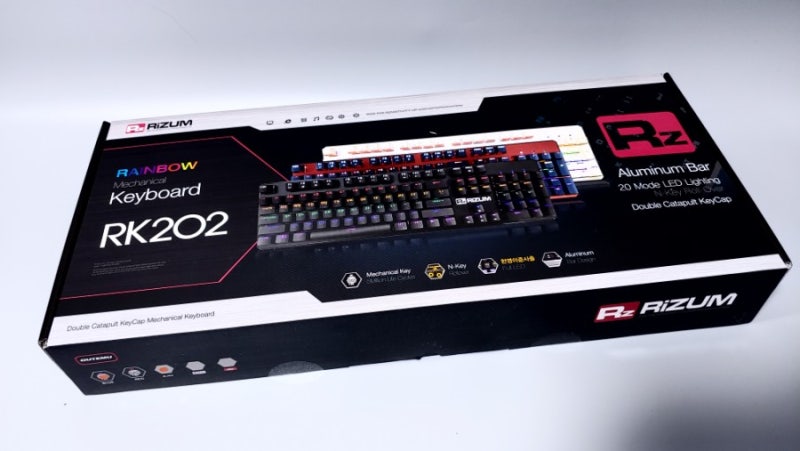 리줌 기계식 게이밍 키보드 RK202 불들어오는 키보드 예쁜 키보드 구매후기 사용기 : 네이버 블로그