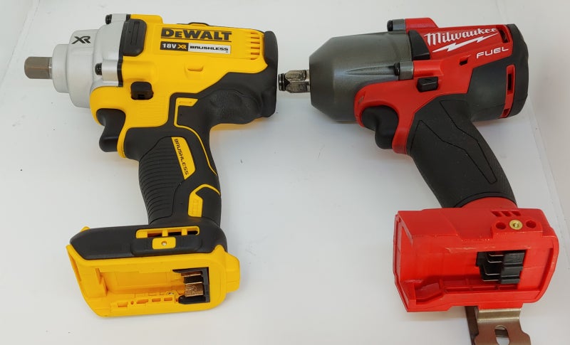 디월트 DCF894 미드토크 임펙렌치 (베어툴) 개봉기밀워키M18 FMTIW 크기 비교 : 네이버 블로그