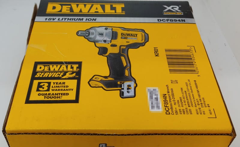 디월트 DCF894 미드토크 임펙렌치 (베어툴) 개봉기밀워키M18 FMTIW 크기 비교 : 네이버 블로그