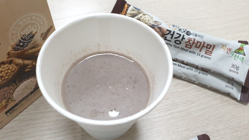 아침식사대용 마죽, 엔초이스 15곡건강참마밀, 맛있는 선식 : 네이버 블로그
