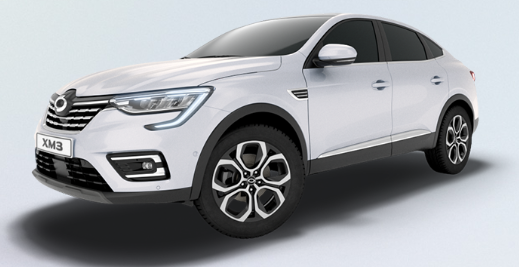 2020년 2월, 르노삼성 XM3 출시 사전예약 실시, OE타이어 사이즈 : 네이버 블로그