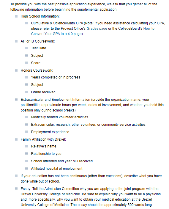 [에듀모스트] 드렉셀 8년 의대 통합 프로그램 Drexel BA / BS + MD Early Assurance Program ...