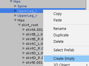 [Unity] Dynamic Bone을 응용해서 치마 뚫리지 않게 하기 : 네이버 블로그