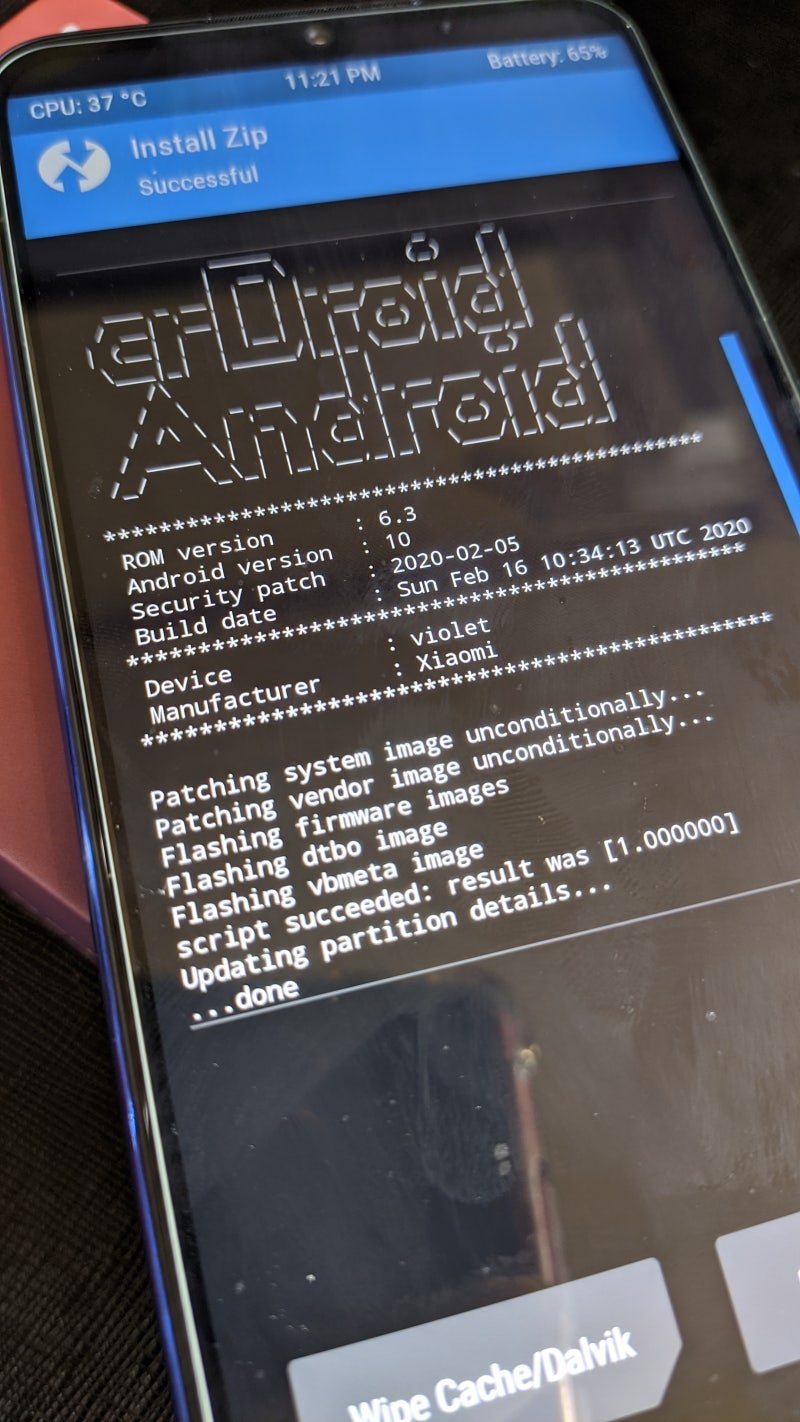 홍미노트7_PRO cRdroid 6.3 설치 및 KT VOLTE패치 : 네이버 블로그