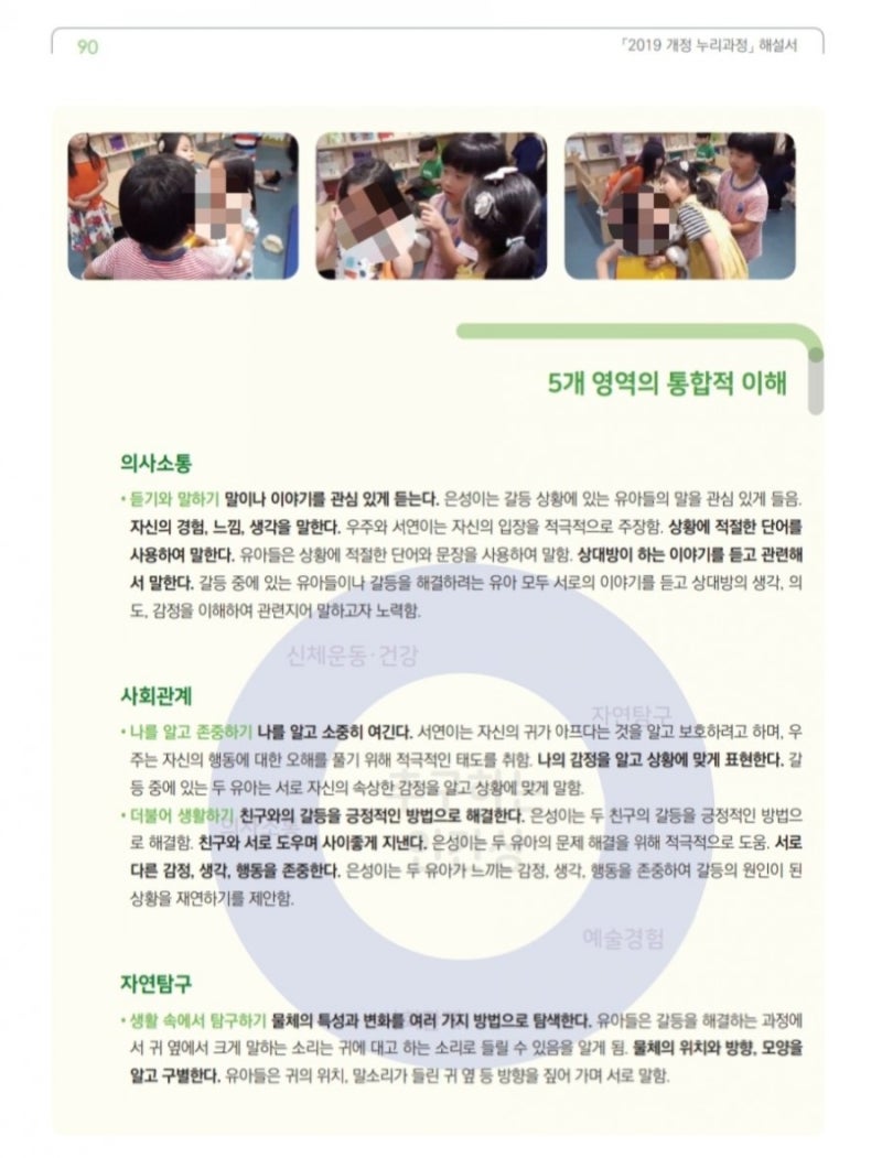 교육부출처 2019개정누리과정 해설서3부영역별 목표 및 내용해설사회관계영역 네이버 블로그