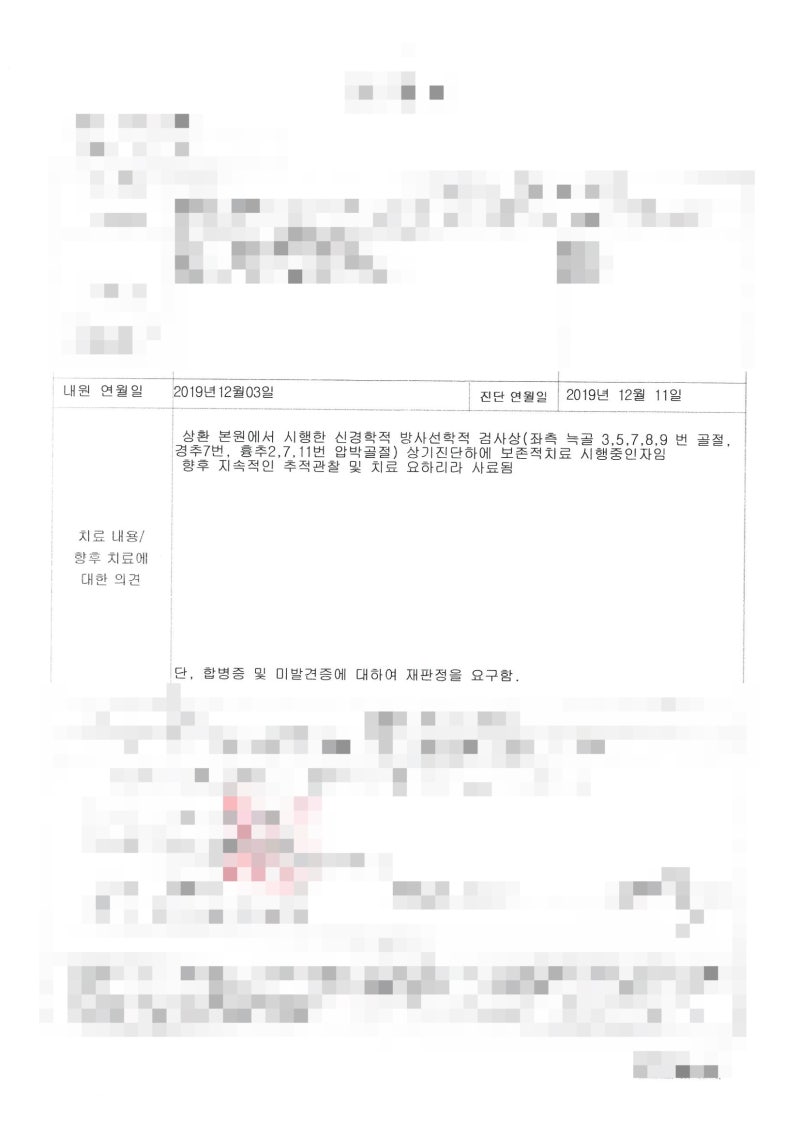 재해로 인한 다발성 척추압박골절 후유장해평가 네이버 블로그
