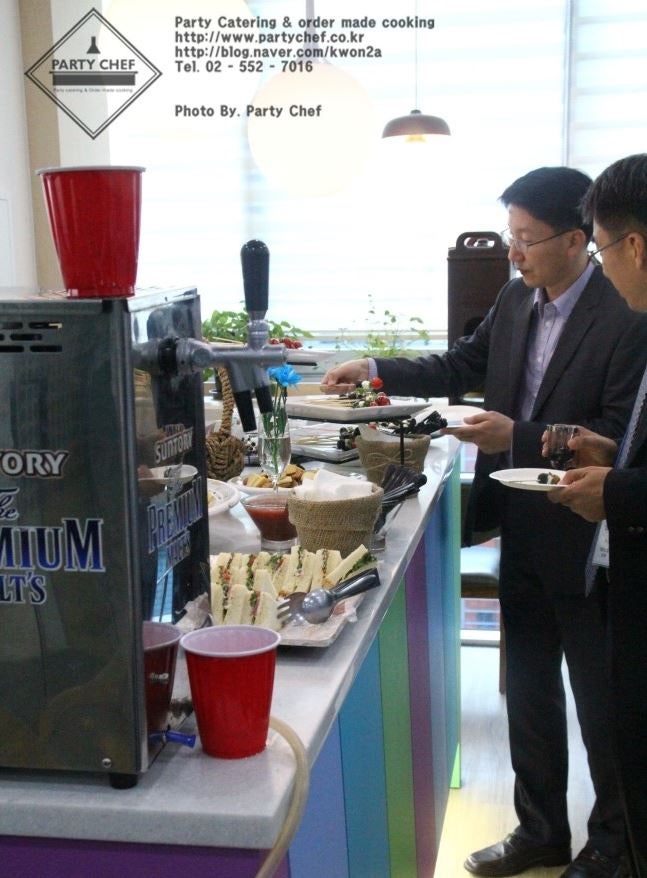 아틀라스 콥코 대규모 전 직원 와인 맥주 파티 케이터링 서비스 네이버 블로그