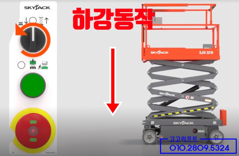 Skyjack스카이젝 고소작업대 강제하강방법테이블리프트 Tl 렌탈랜탈 고소차고소작업장비라 불리는장비 네이버 블로그