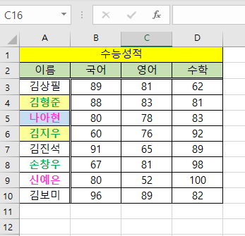 [엑셀TIP]실무에 유용한, 색깔 카운트하기 : 간편하게 VBA 사용하기 : 네이버 블로그