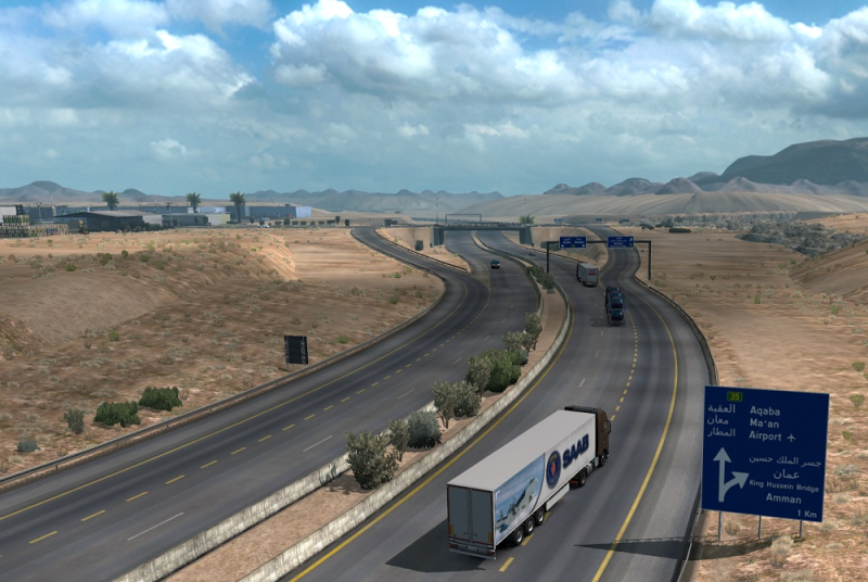 [유로트럭시뮬레이터2 프로모드]2020년 2월 말, ProMods, Project Balkans, 중동 맵(Middle-East ...