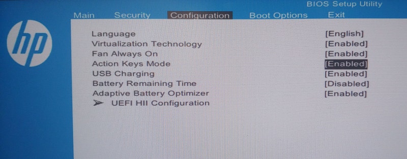 HP 노트북 FN키 기본설정 변경하기. HP 노트북 펑션키 반대 설정. : 네이버 블로그