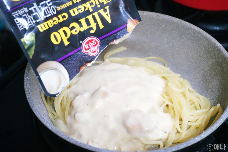 오뚜기파스타소스로 스파게티 만들기 (알프레도치킨크림파스타 외 3종) : 네이버 블로그