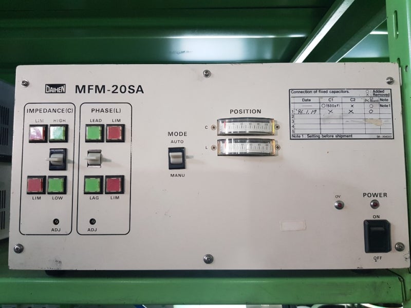 [중고]DAIHEN RF MATCH MFM-20SA2판매합니다. : 네이버 블로그