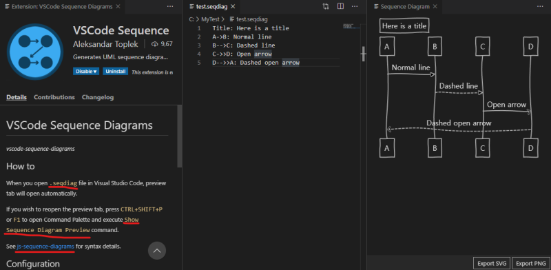 [VSCode] Sequence Diagrams - 시퀀스 다이어그램 그리기 : 네이버 블로그