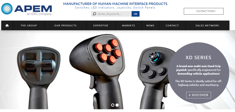 [코비스 공식 블로그] APEM 사의 HF 시리즈 조이스틱, 사양부터 가격까지 낱낱이 파헤쳐보자! : 네이버 블로그