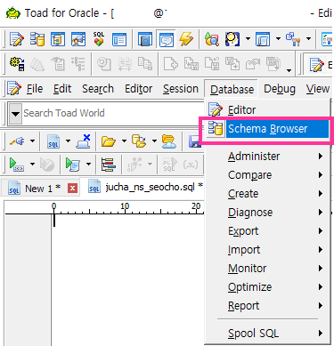 [ORACLE] PL/SQL 실행방법 - TOAD : 네이버 블로그