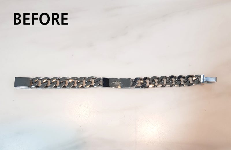 [잠실 명품수선 전문점 엠픽스] Louis Vuitton 루이비통 체인 팔찌 길이 줄임 수선 (명품 브레이슬릿 복원 / 팔찌 ...
