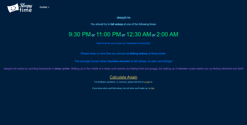 sleepyti.me - 수면에 도움을 주는 사이트 : 네이버 블로그