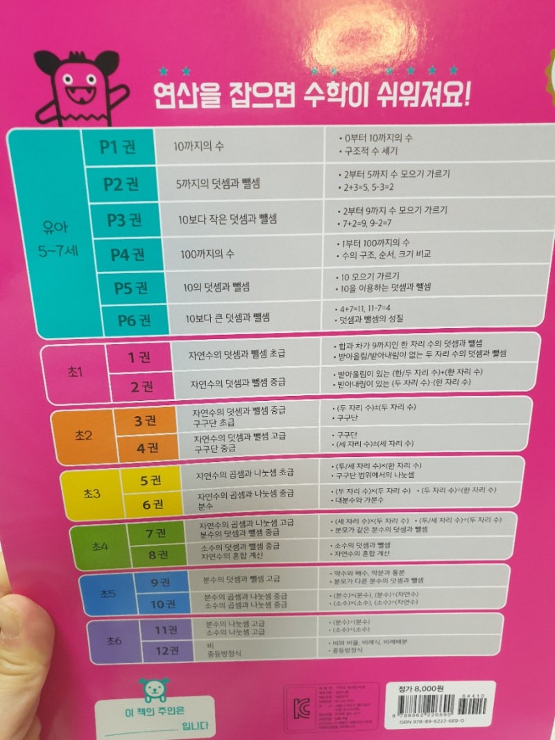 기적의계산법 P4 P5 P6 유아5 7세 엄마랑 홈스쿨링 실구매후기 네이버 블로그
