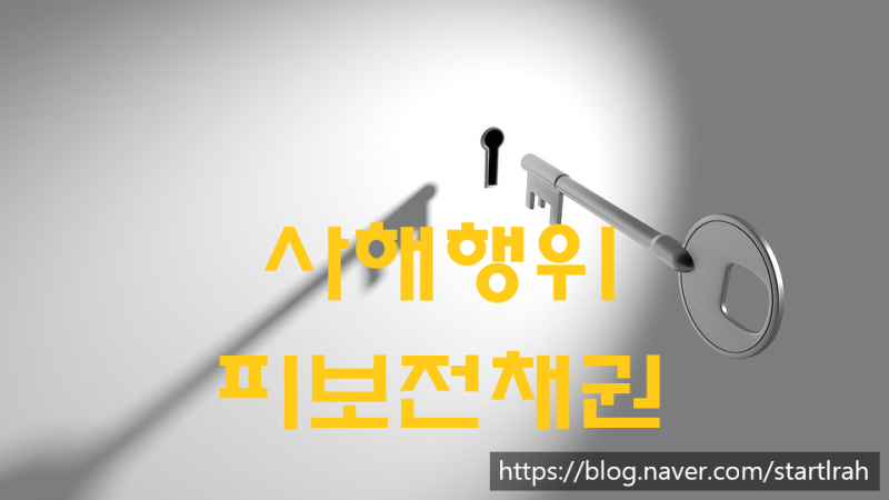 사해행위취소소송 행사의 범위와 피보전채권 문제 네이버 블로그