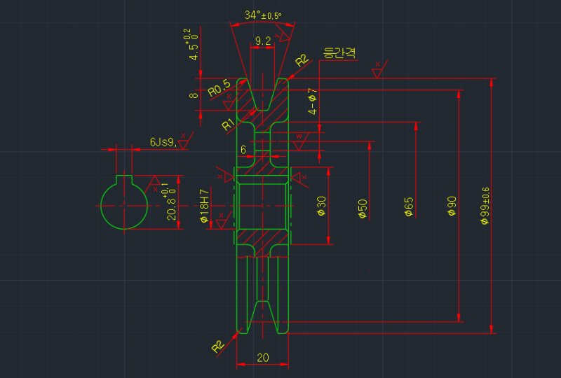 오토캐드 팁 오토캐드autocad 치수선 간격 일정하게 조절하기 네이버 블로그