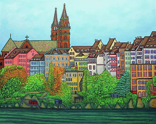 리사 로렌츠 그림이야기, 클루아조니즘(Cloisonnisme) 기법으로 여행을 완성한다_Lisa Lorenz : 네이버 블로그