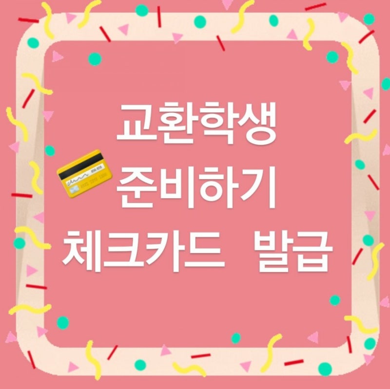 스웨덴 교환학생 교환학생 오기 전 준비해야 할 카드 하나은행 Viva Dcc차단 네이버 블로그
