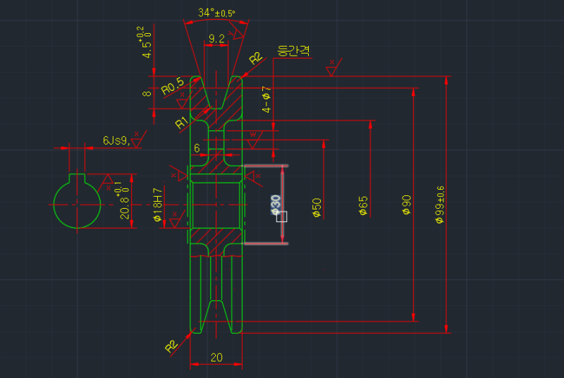 오토캐드 팁 오토캐드autocad 치수선 간격 일정하게 조절하기 네이버 블로그