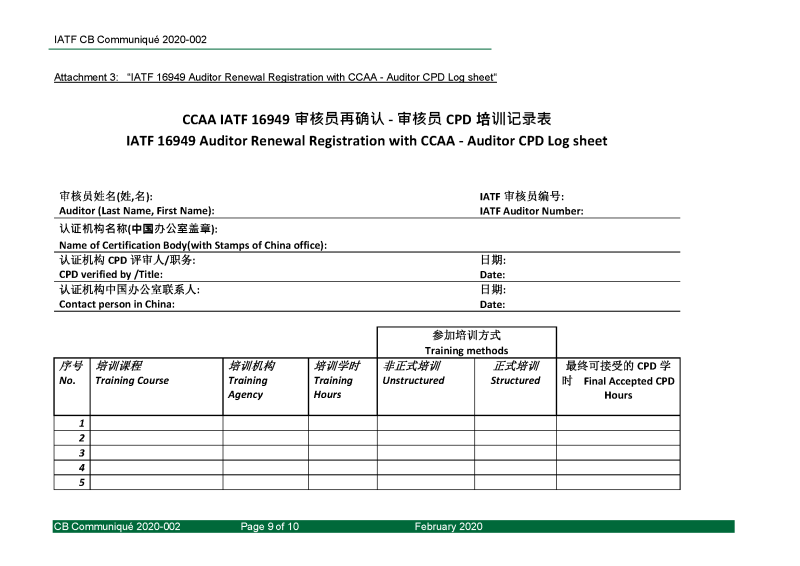 IATF16949 Auditor Registration Process with CCAA : 네이버 블로그