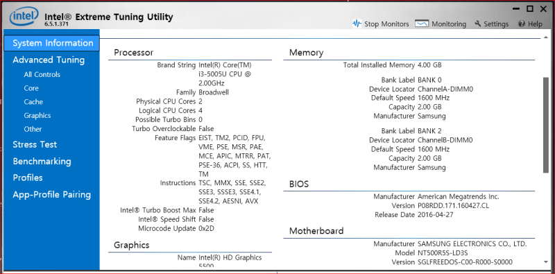 인텔 익스트림 튜닝 유틸리티(XTU) : 네이버 블로그