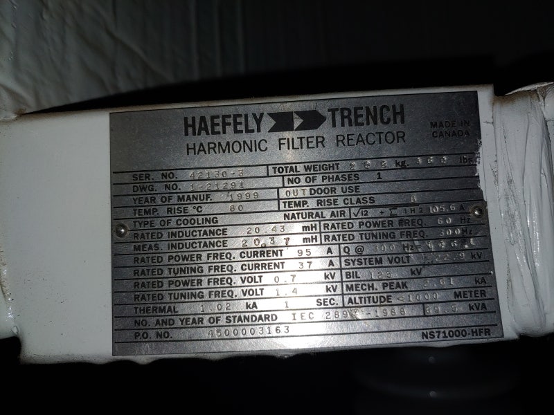 수동형 고조파필터(Passive Harmonic Filter-ABB Capacitor/TRENCH Reactor)점검 : 네이버 블로그