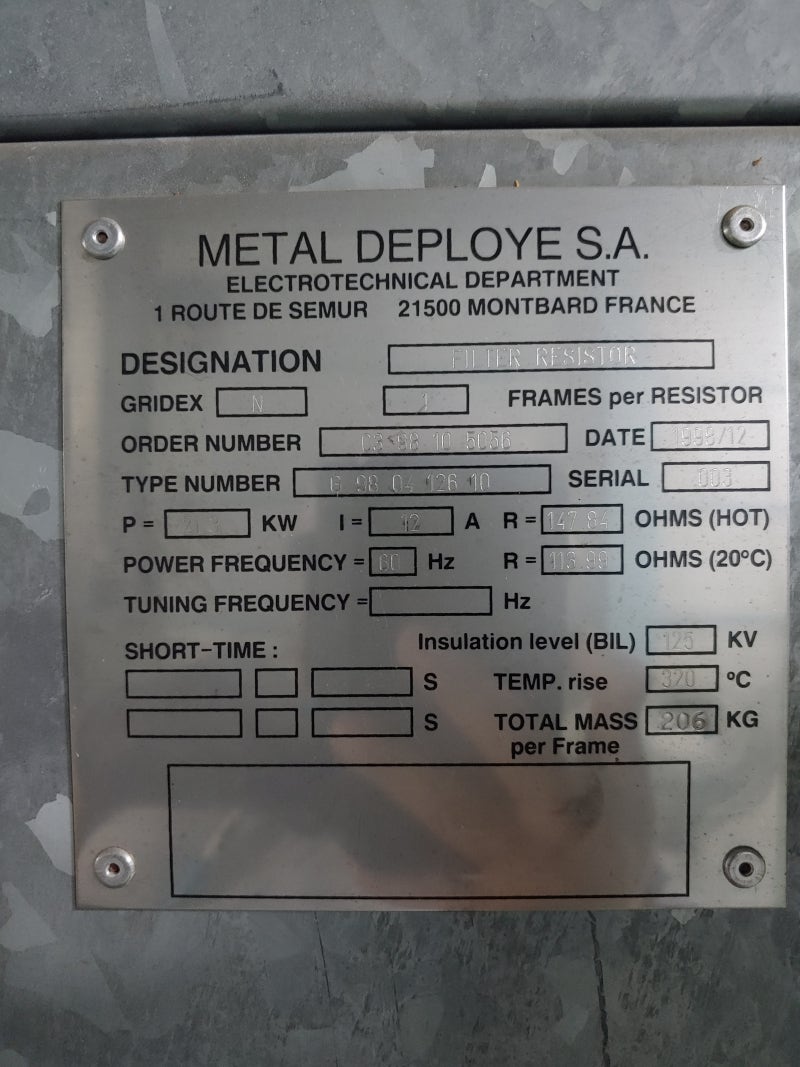 수동형 고조파필터(Passive Harmonic Filter-ABB Capacitor/TRENCH Reactor)점검 : 네이버 블로그