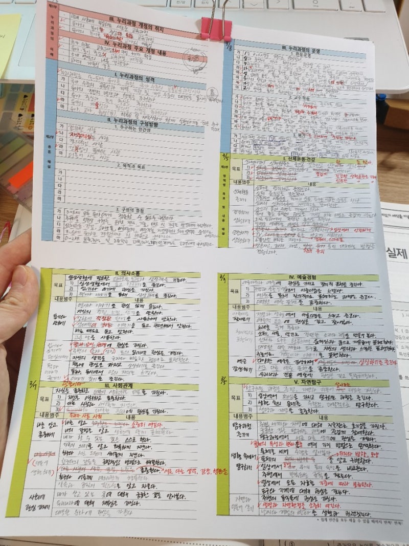 임용공부 2019 개정 누리과정 해설서 내용 반복 공부하기 네이버 블로그