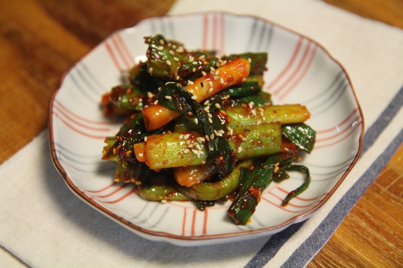 풋마늘무침 만드는 법 알싸하면서도 달큼한 맛이 일품 풋마늘무침 레시피 네이버 블로그