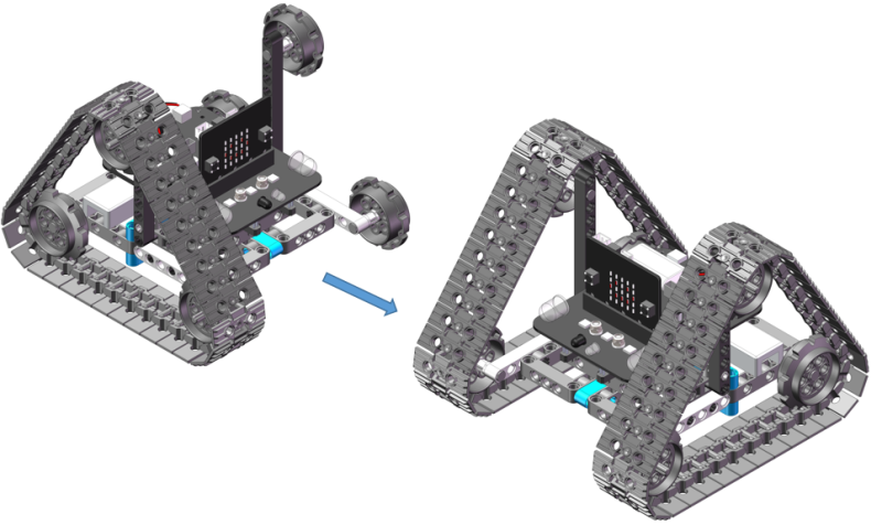 마이크로비트 빌딩비트 강좌 9강 - 삼각 캐터필러 만들기/Microbit Building:bit Starter Kit ...