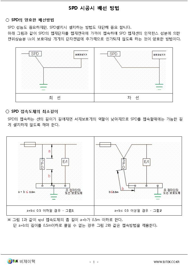 SPD 시공시 배선방법 : 네이버 블로그