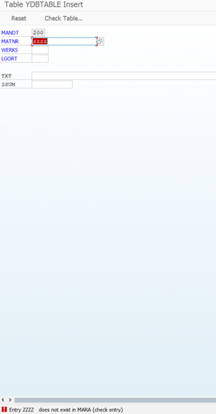 [SAP ABAP] Check Table : 네이버 블로그