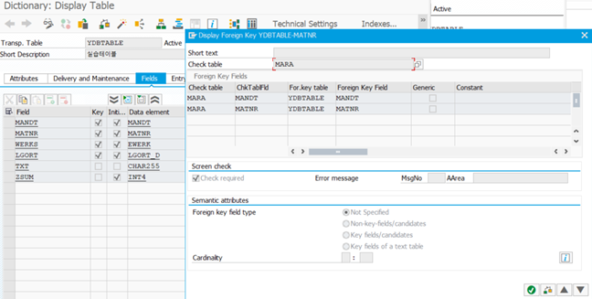 [SAP ABAP] Check Table : 네이버 블로그