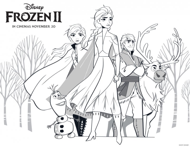 Disney 겨울왕국2 색칠공부 파일첨부 네이버 블로그