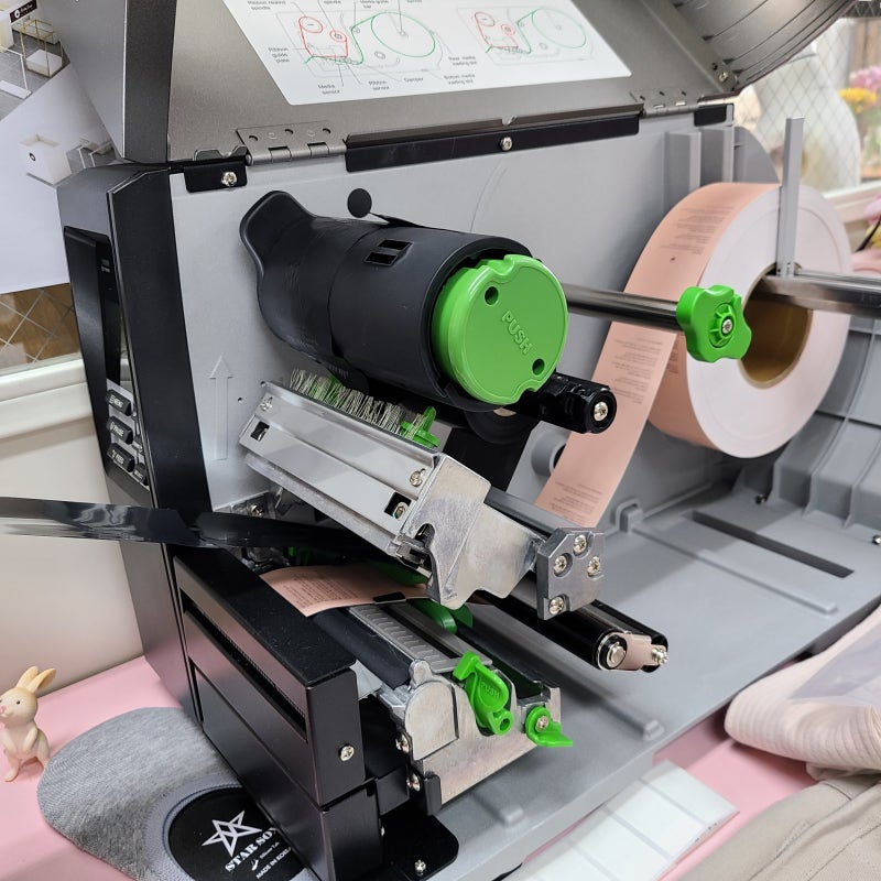 [TTP-246M Pro 낱장 커터기 장착] TSC 라벨프린터로 가격택 출력하기 (의류용 롤택) 서울시 강북구 미아동 유아동복 ...